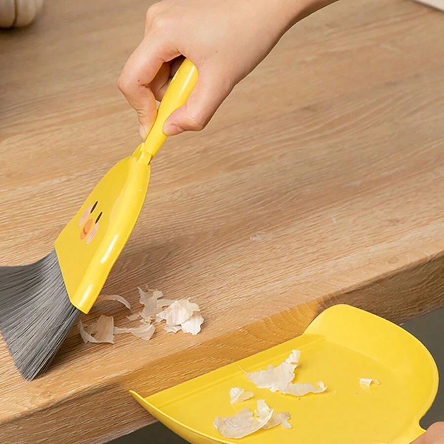Desktop Mini Broom And Dustpan Set, Desk Cleaning Tool Sweep Set With ...