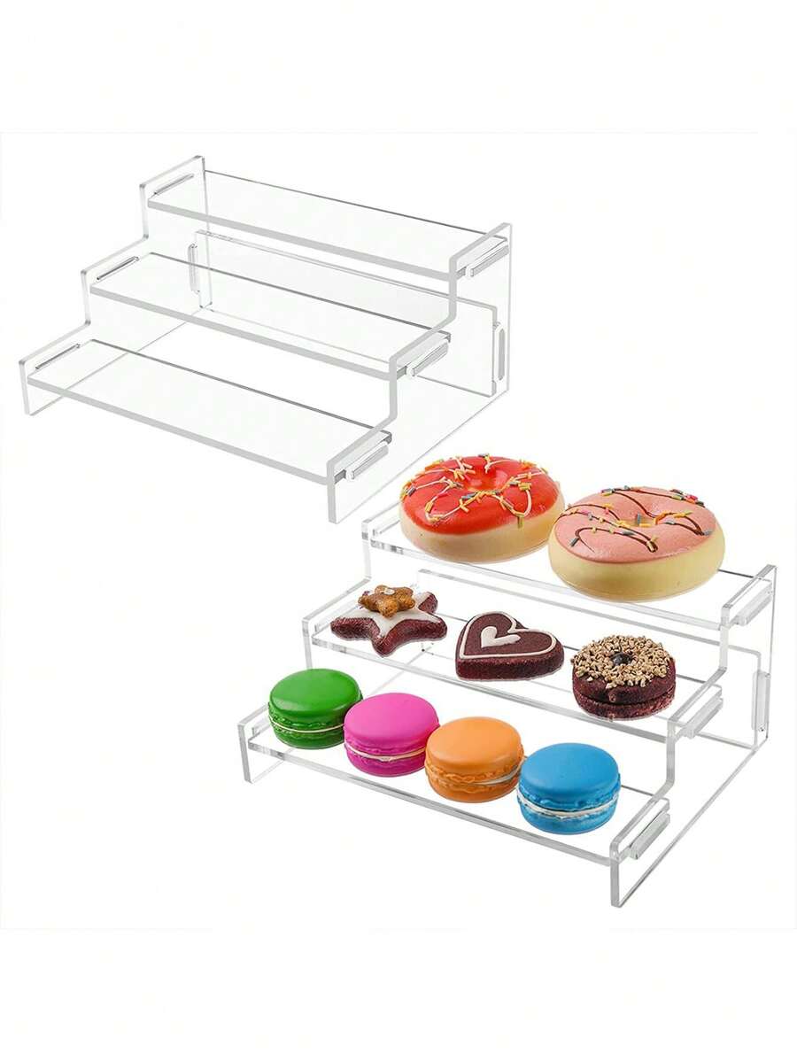1pc Transparent Acrylic Multi-Layer Display Stand For Cosmetics, Cakes ...