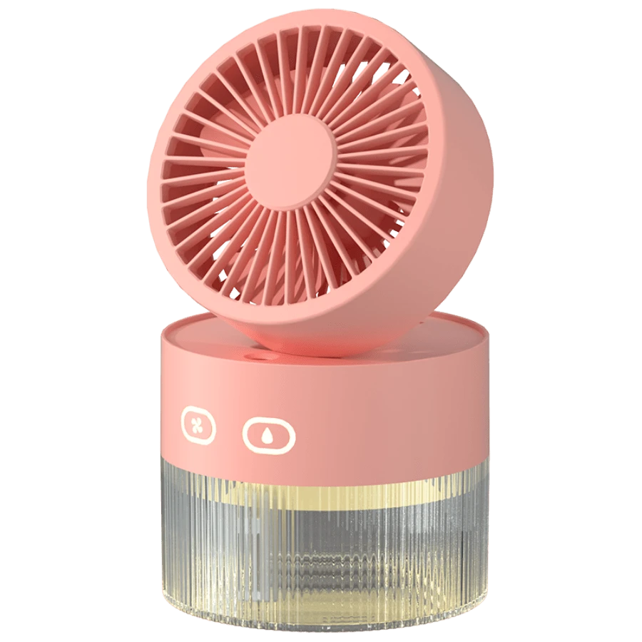Water-Cooled Usb Mini Desk Fan With Turbo And Foldable Design, Cool ...