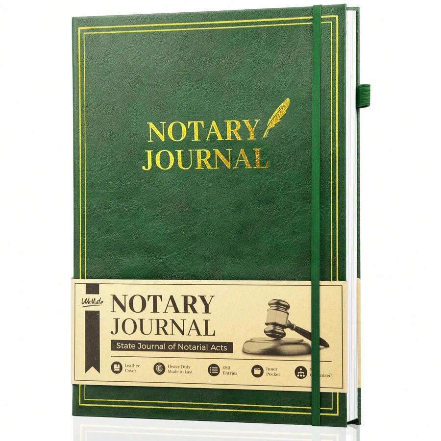 Notary Journal Log Book, 8.3"X12" Notary Book, Notary Log Book Notary ...