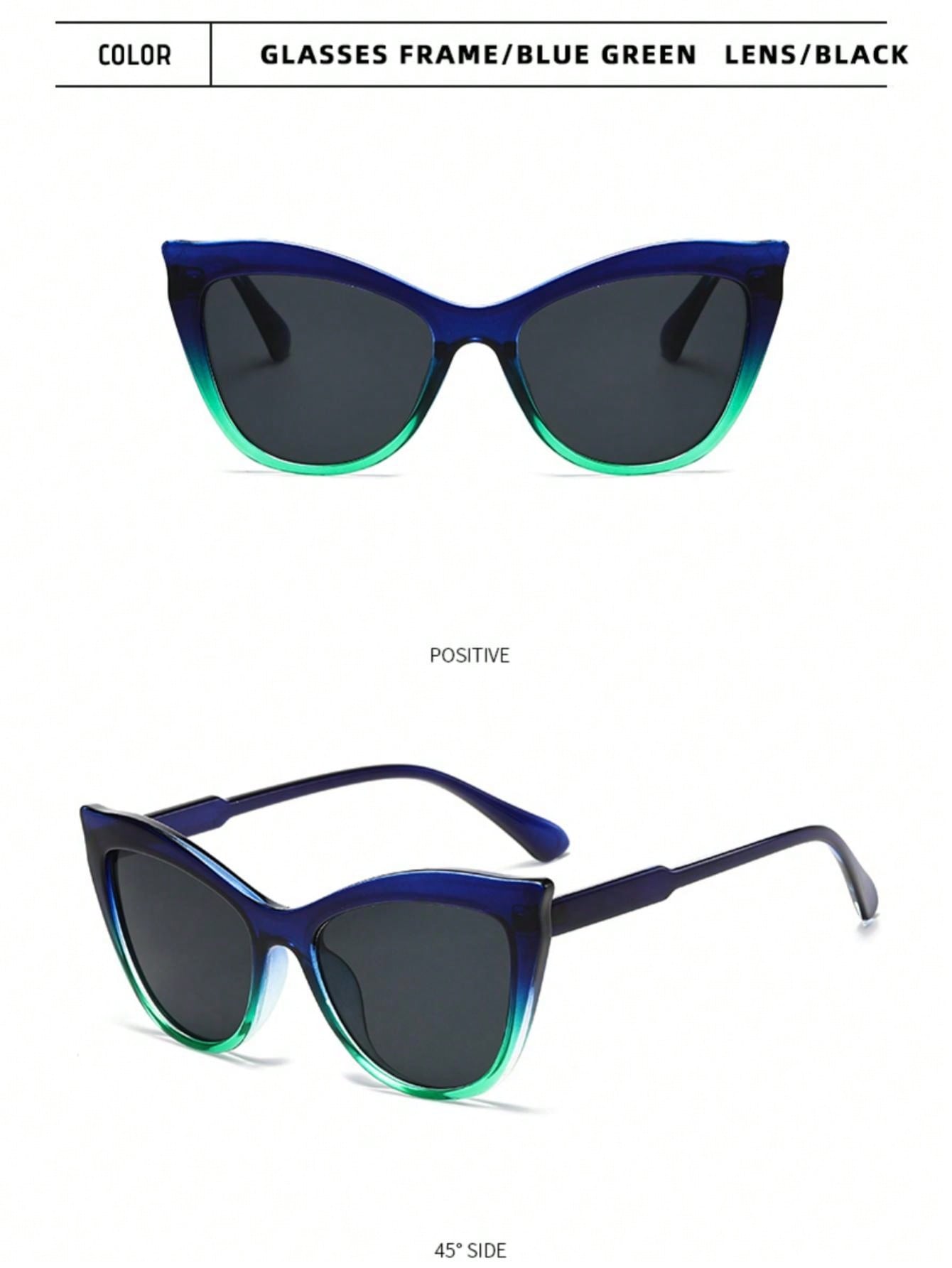 2024 New Style Cat Eye Hollow Out Shape Sunscreen Sunglasses With ...