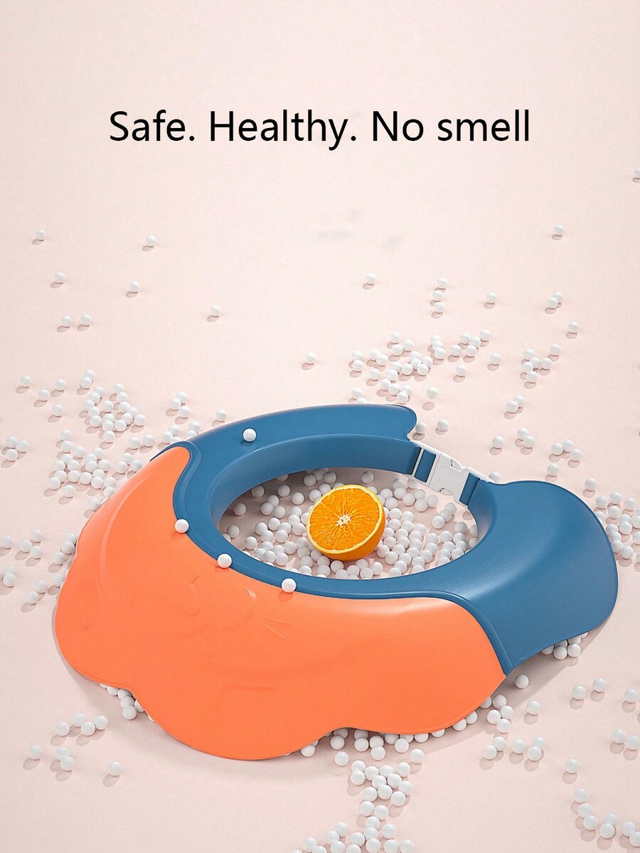 Orange Baby Shower Cap Lion Style Shampoo Hat For Infants And Kids, Ear ...