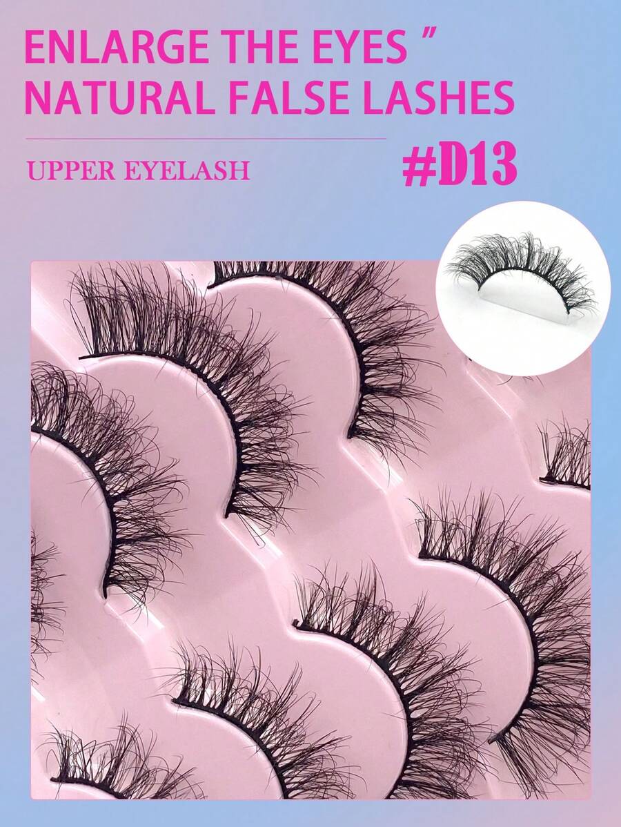 Spring Lashes New 5 Pairs 3D Fluffy Soft Wispy Volume Natural Long ...