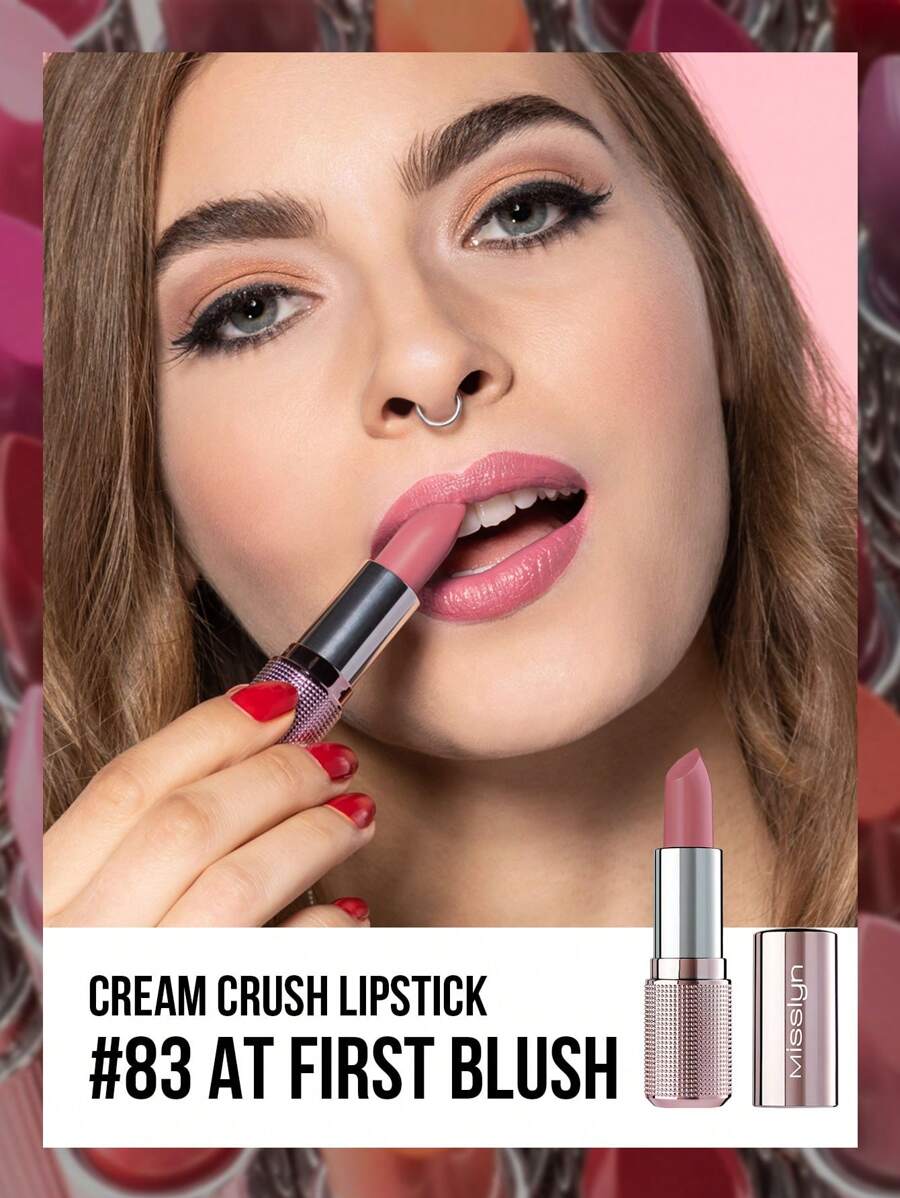 Misslyn Cream Crush Lipstick, Creamy Non-Stick Hydrating Lipstick ...