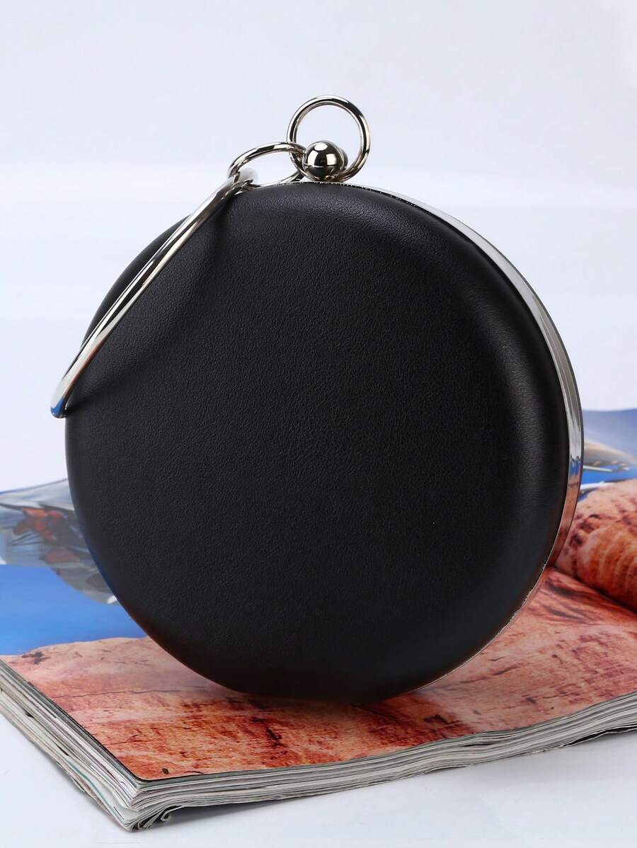 Cross-Border PU Evening Bag, New Round Handmade Minimalist Clutch ...