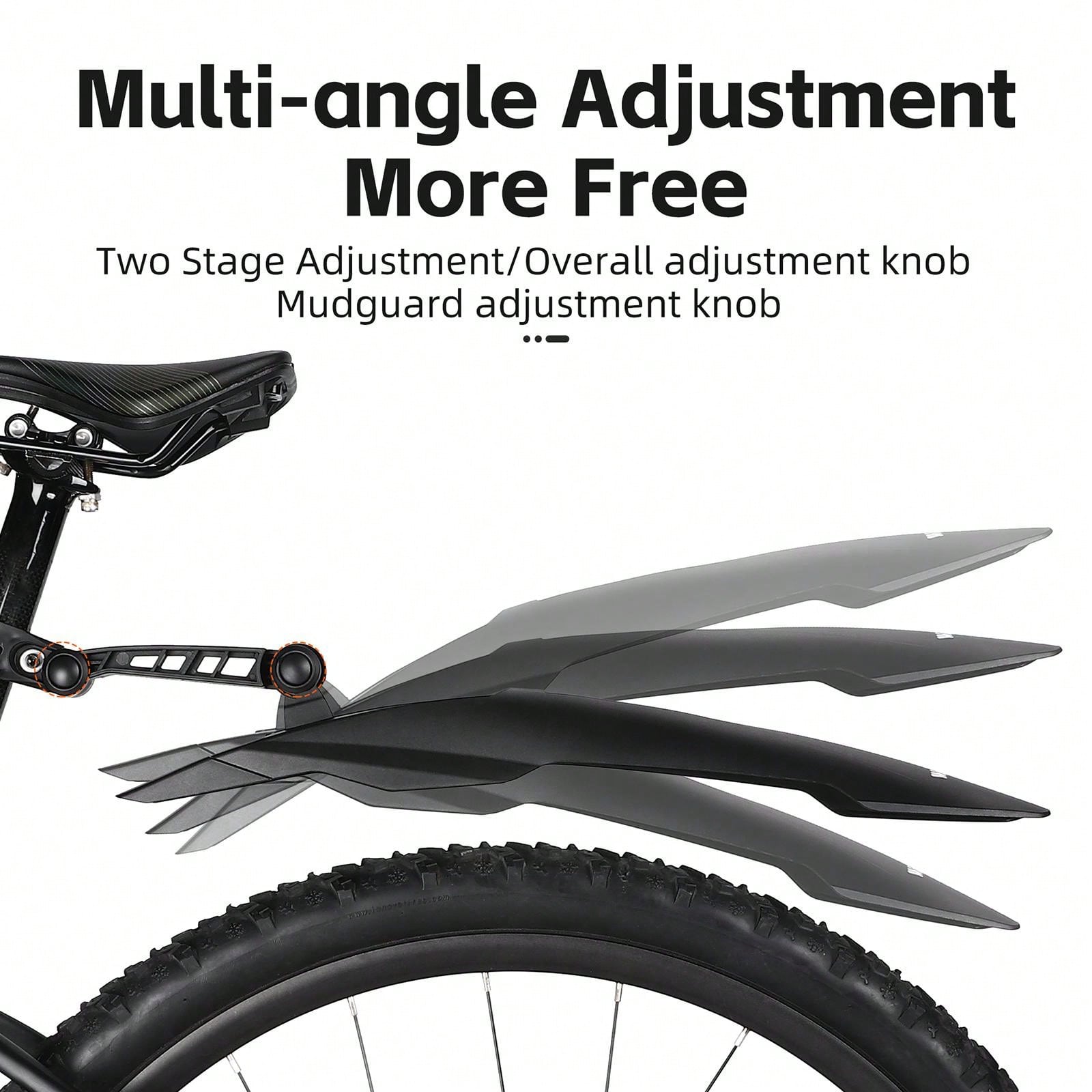 WEST BIKING WEST BIKING Bicycle Fenders Mountain Bike Mudguard 26-29inch Front Real Tire Wheel ...