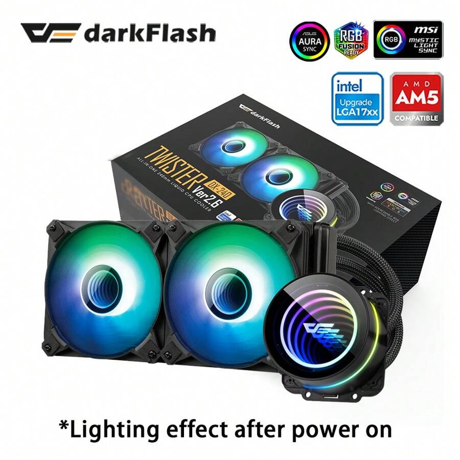 Aigo Darkflash DX240V2.6 Water Cooler CPU Cooling Computer RGB Water ...