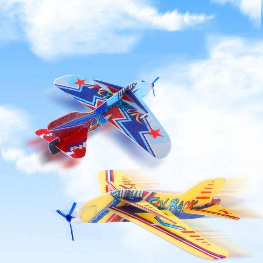 Foam Paper Airplane Children Toy Small Aircraft Model Assembled Magic ...
