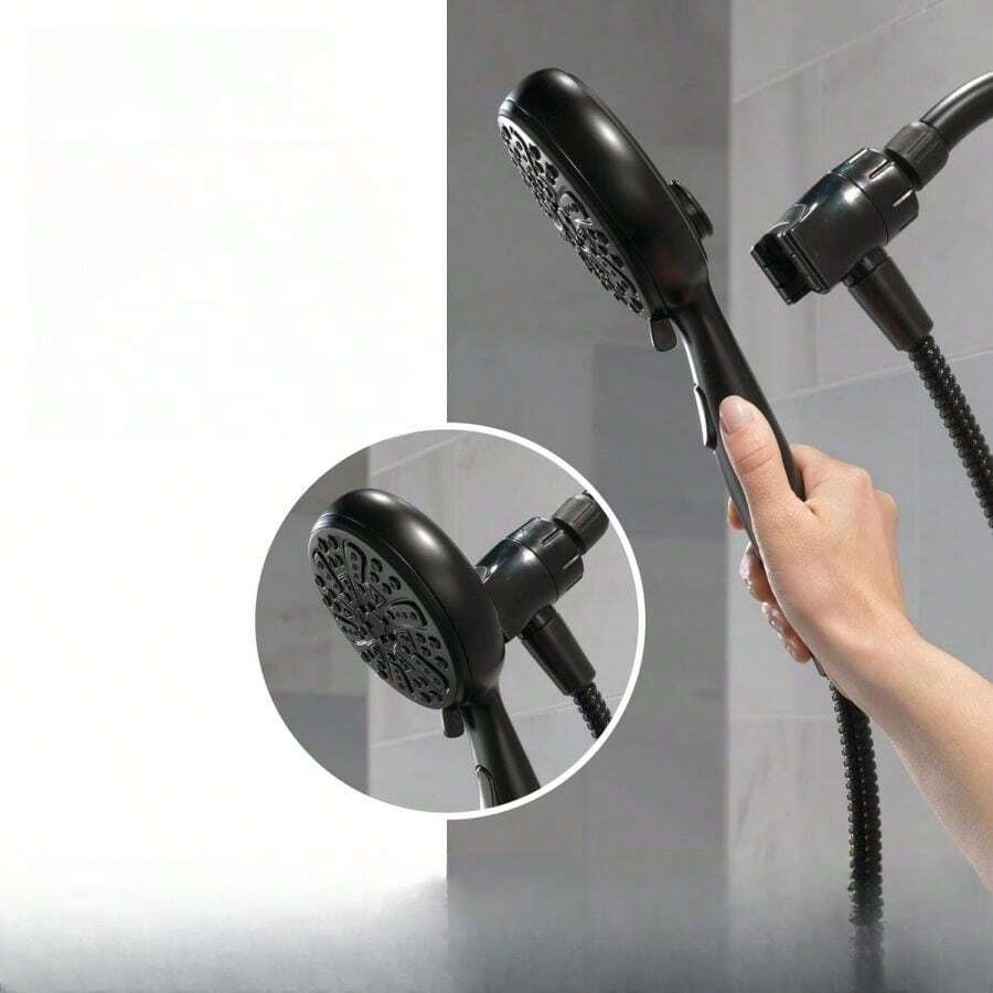 Faucet 6-Setting Magnetic Shower Head With Handheld Spray, Chrome ...