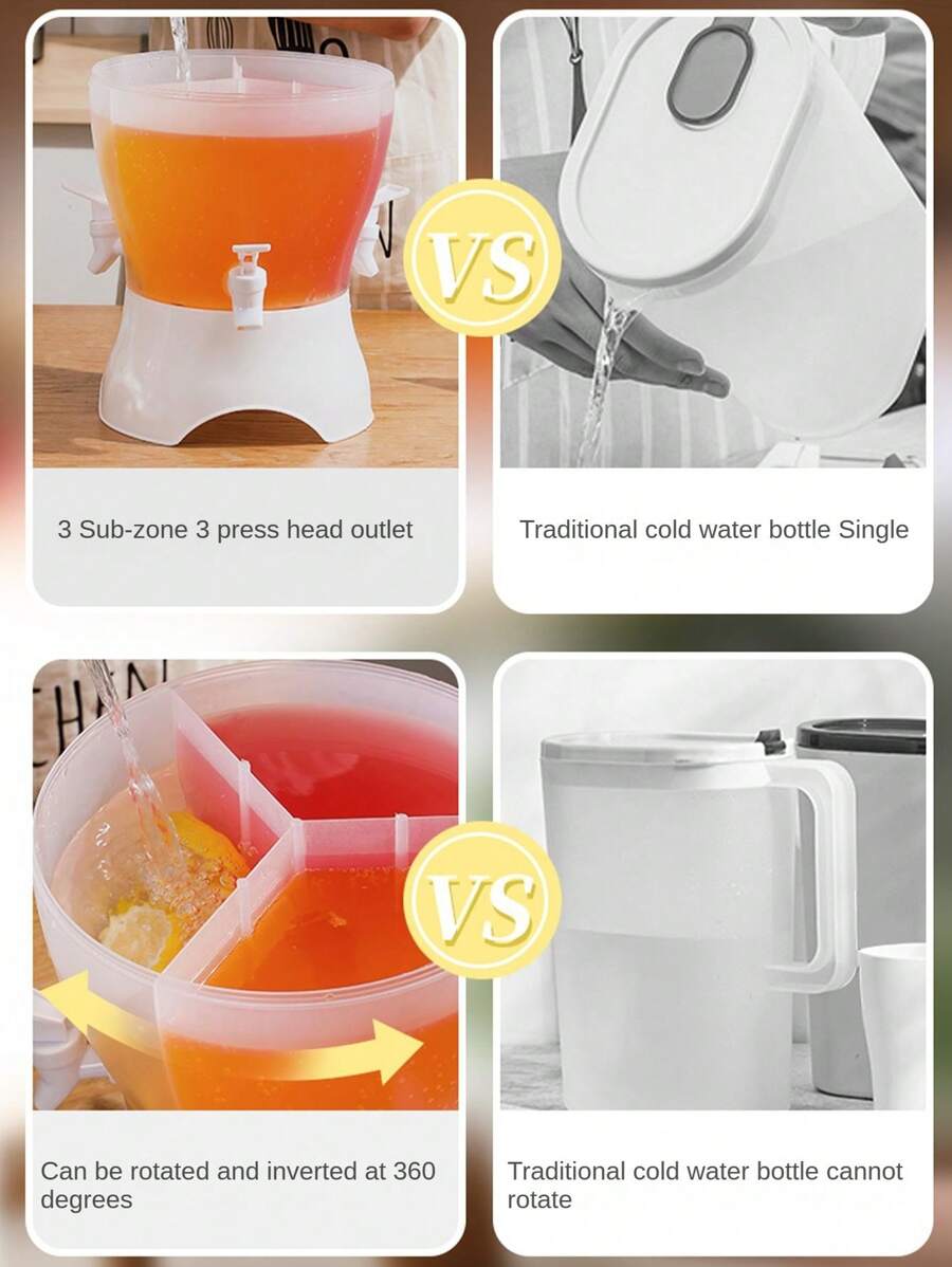 1pc Rotatable Cold Water Bucket High Capacity With Separating Design ...