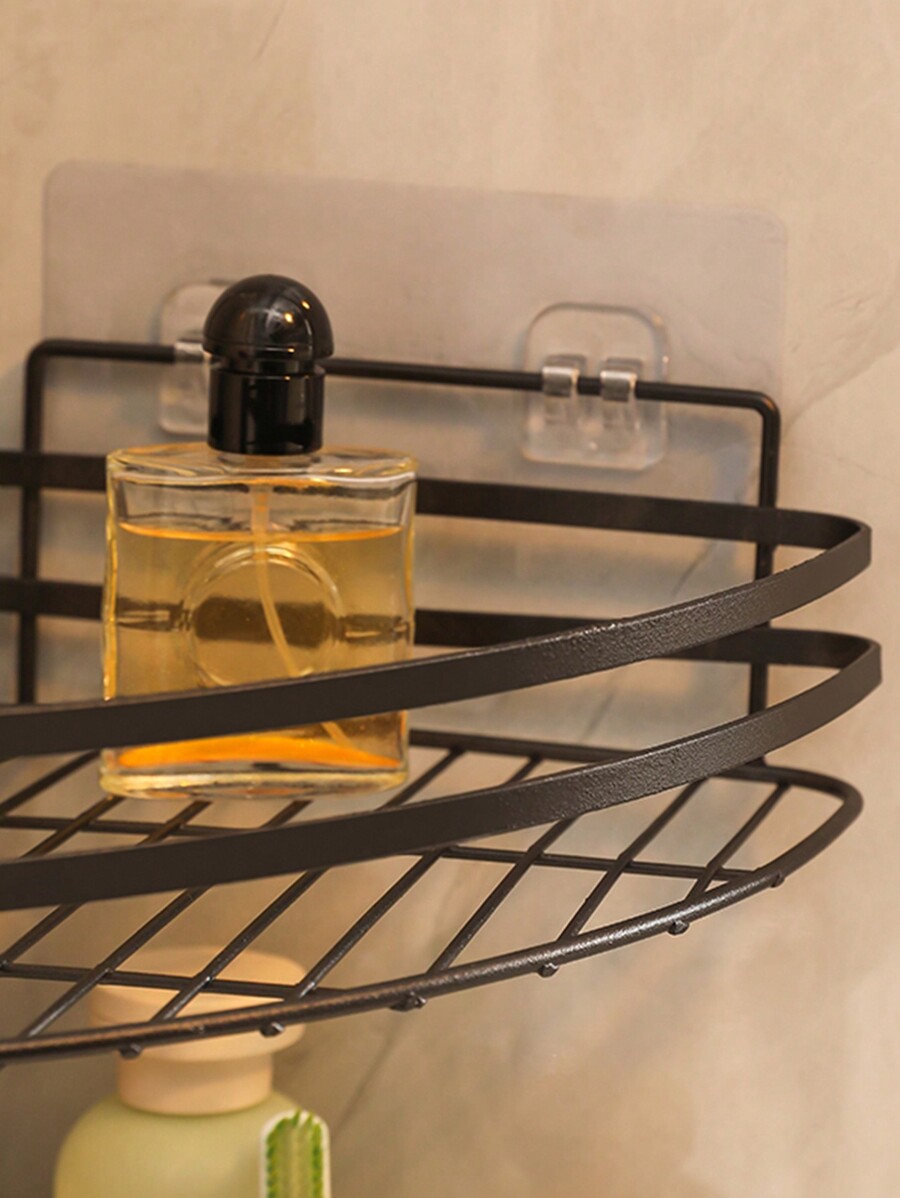 1pc Punch-Free Shower Corner Caddy, Toilet Corner Shelf, Toiletry Rack ...