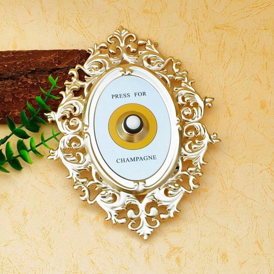Creative Press For Champagne Bell Sign Decor Doorbell Ring Mini Press ...