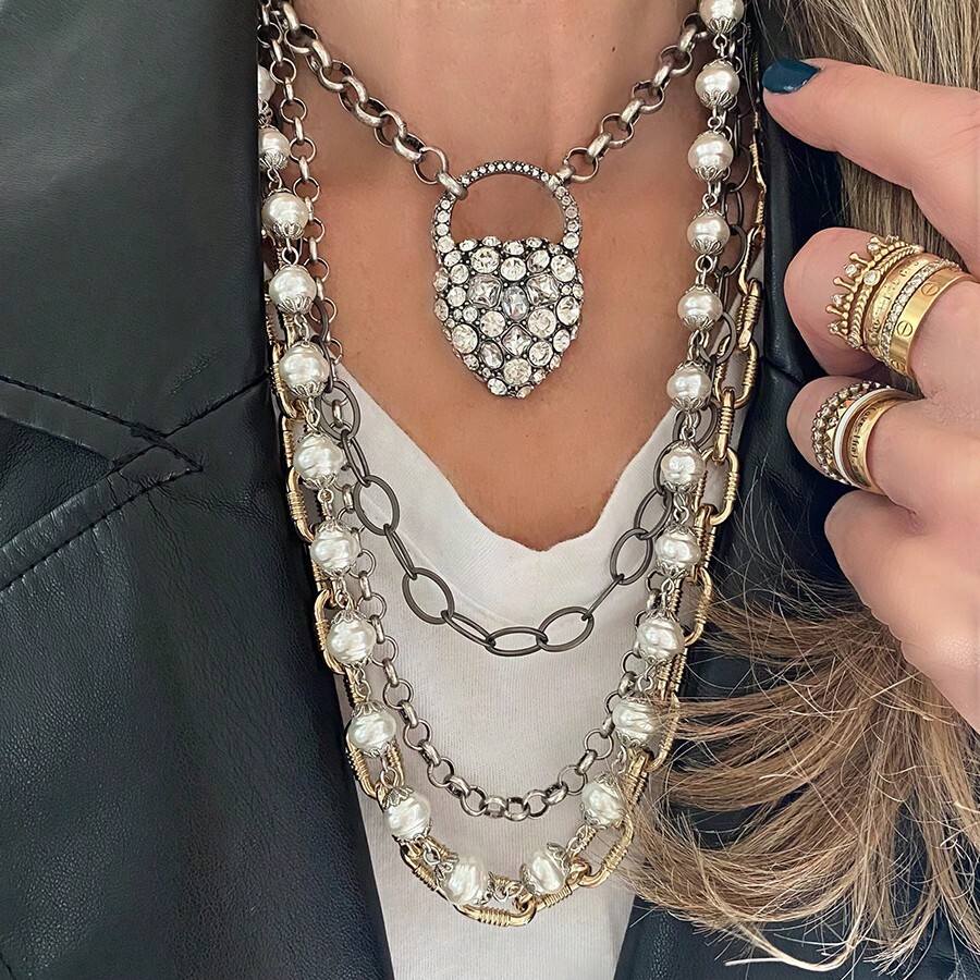 manbara 2024 Chunky Chain Crystal Pig Nose Cham Bohemian Mexican ...