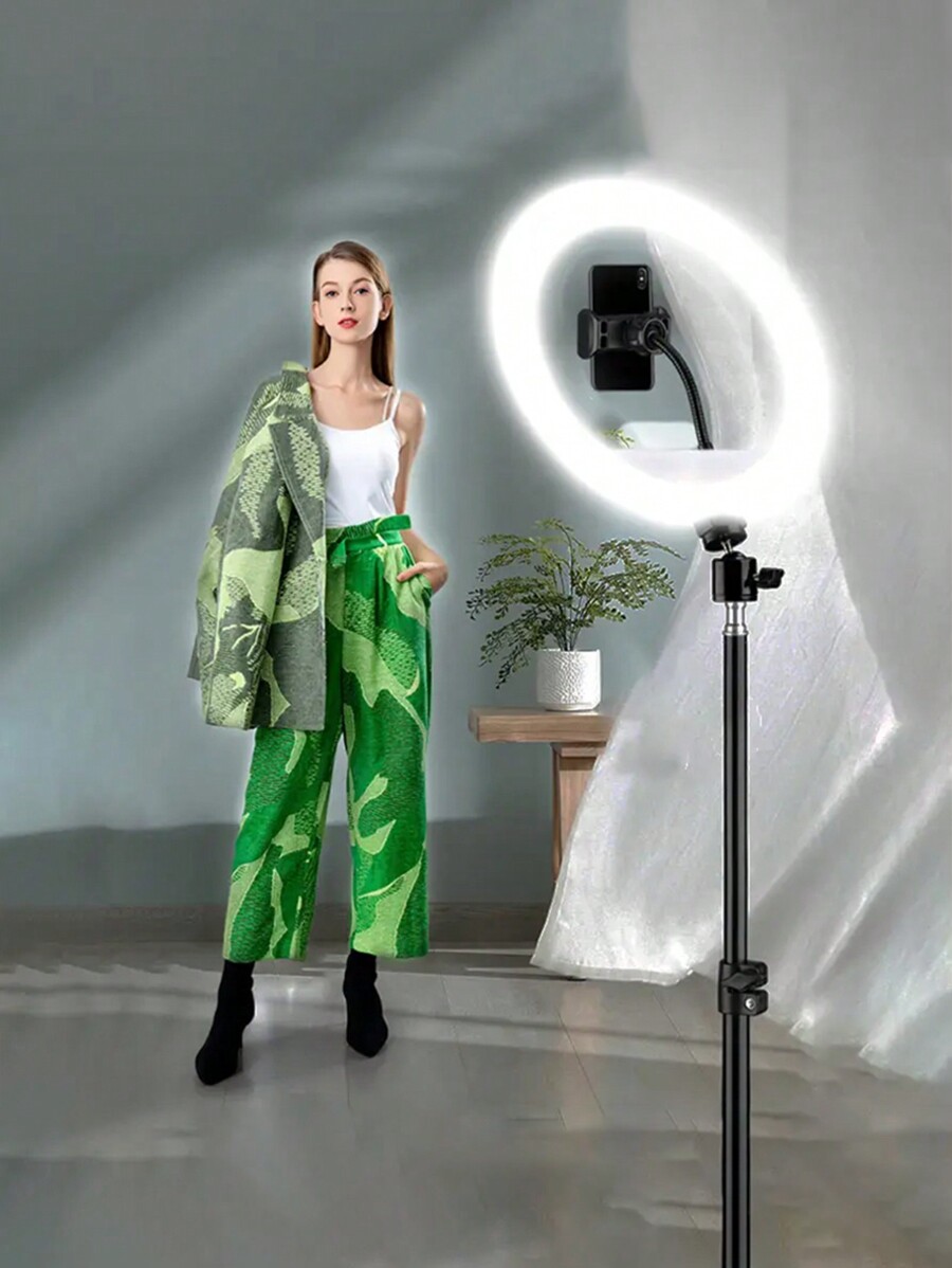 10 Inch Usb-Powered Ring Light With Desktop Tripod Stand, Slouchy Phone ...