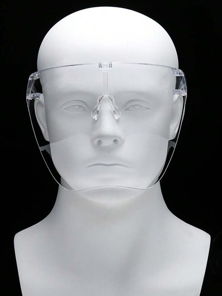 1pc Clear Full Face Shield Anti Splash Protective Face Shield Apple ...