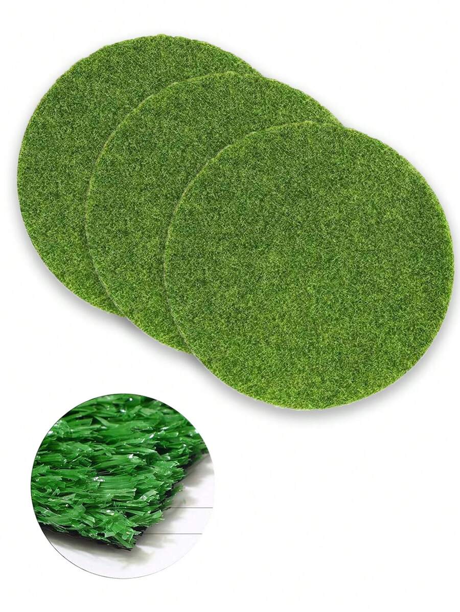 1PC 5.91inch Anti Slip Artificial Turf Circular Turf Suitable For ...