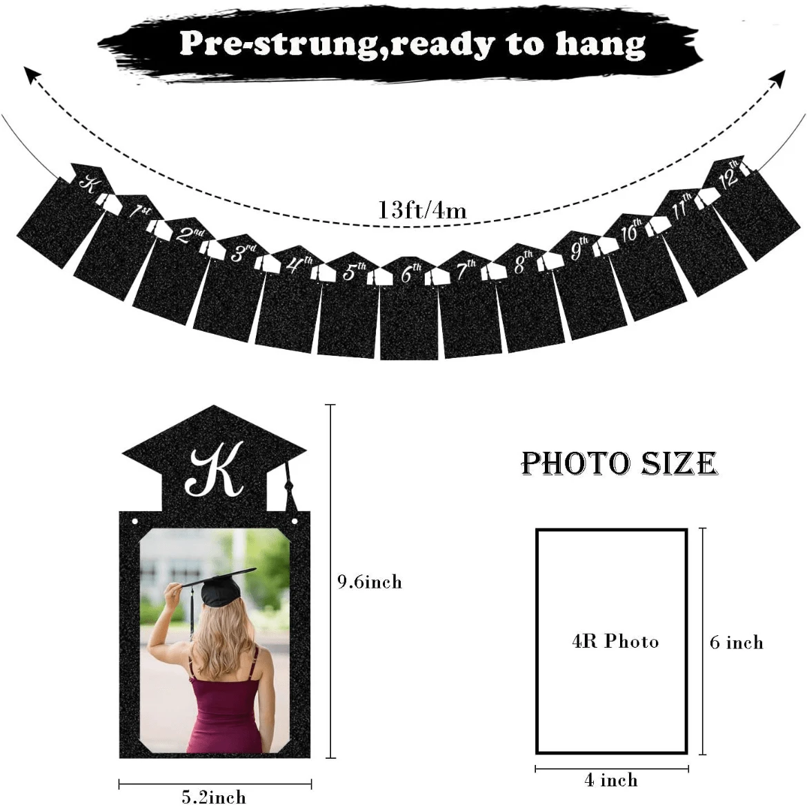 Graduation Ceremony Graduation Banner Congratulation Grad Wall Hanging ...