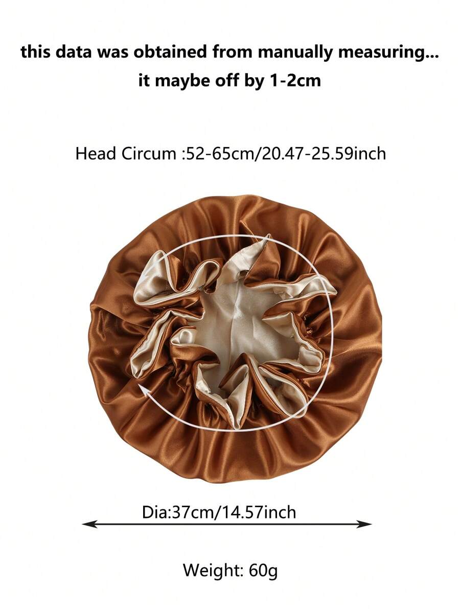 1pc Colorblock Wig Satin Bonnet Silk Bonnet Satin Bonnet | SHEIN USA