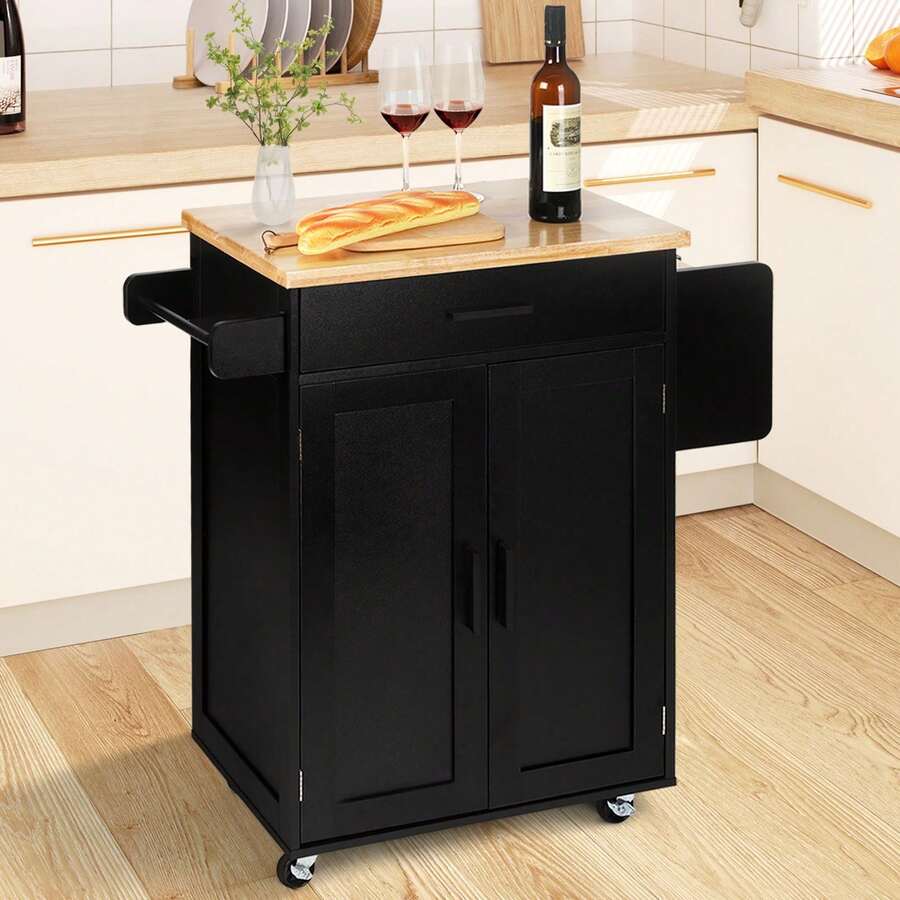 VOWNER Kitchen Cart Kitchen Island On Wheels, Rolling Kitchen Storage ...