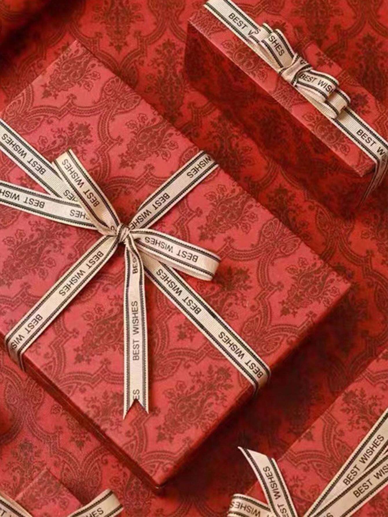Vintage & Luxurious Embossed Wrapping Paper Set Of 10 Pieces For ...