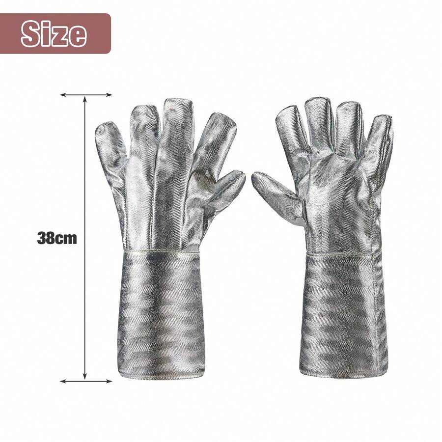 High Temperature Kevlar Aluminized Glove Heat Resistant Glove Welding ...