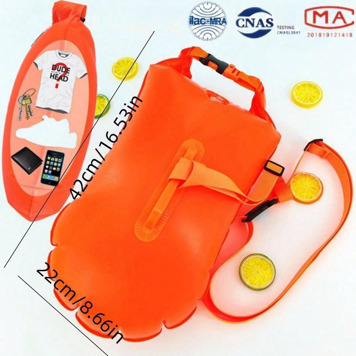 1pc Swim Buoy Insect Shape, Inflatable Thick Airbag With Storage Bag ...