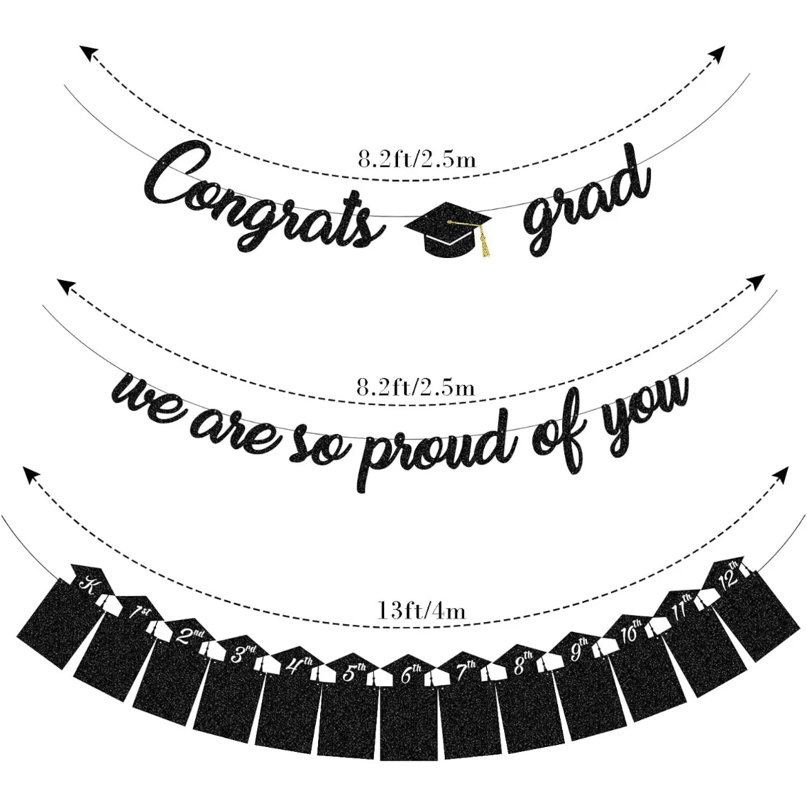 Graduation Ceremony Graduation Banner Congratulation Grad Wall Hanging ...