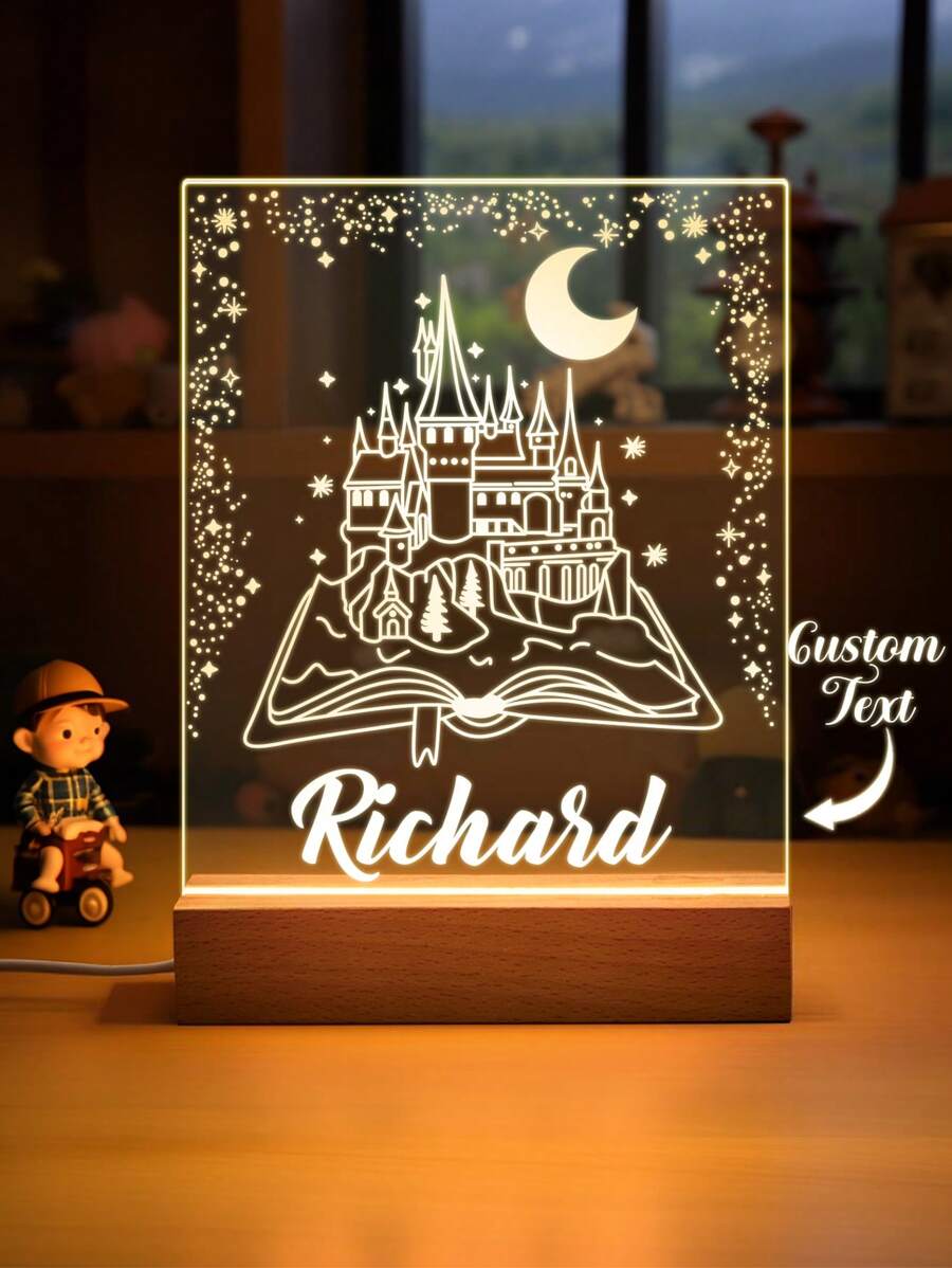 1pc Custom Name Night Light, Custom Acrylic Night Light, Custom Gift ...