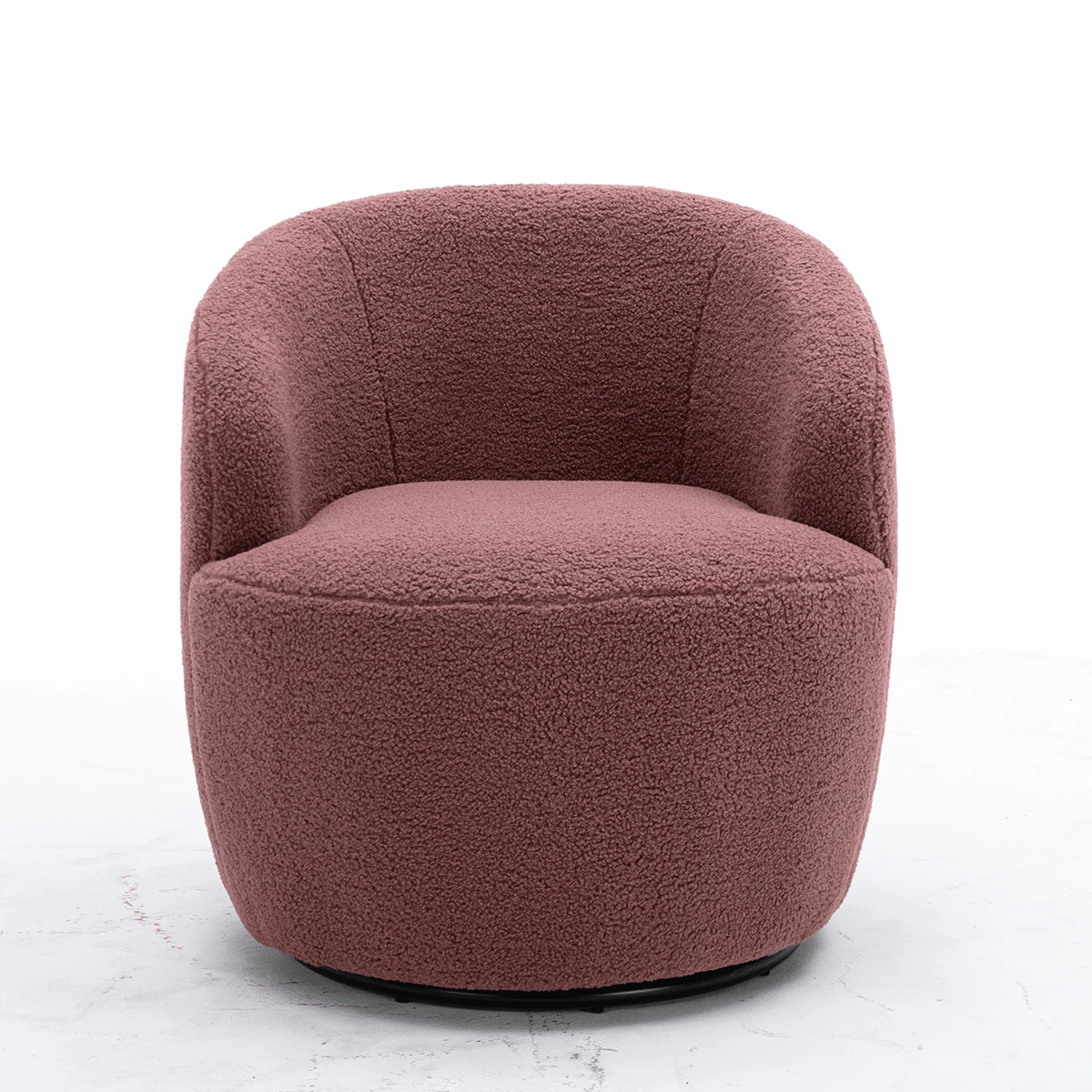 Barrel Chairs, Furry Accent Chairs, Sherpa Cozy Modern With Soft Padded ...
