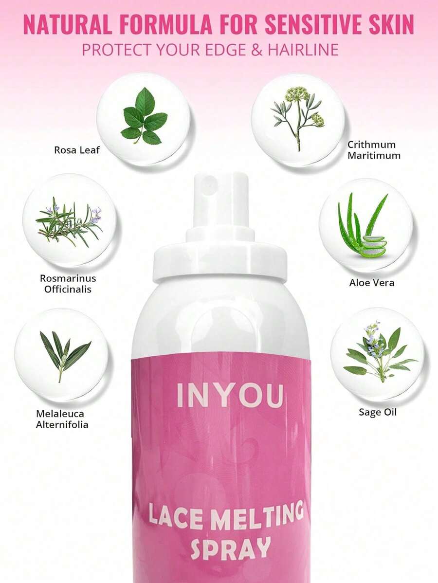 Spray Derretedor de Renda para Peruca, Spray Adesivo de Renda para ...