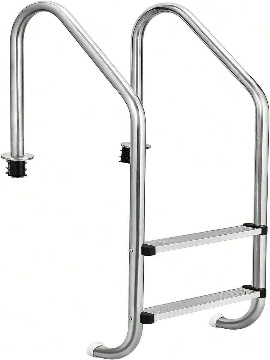 Pool Ladder, 304 Stainless Steel Pool Ladder,2-Step Heavy Duty Swimming ...