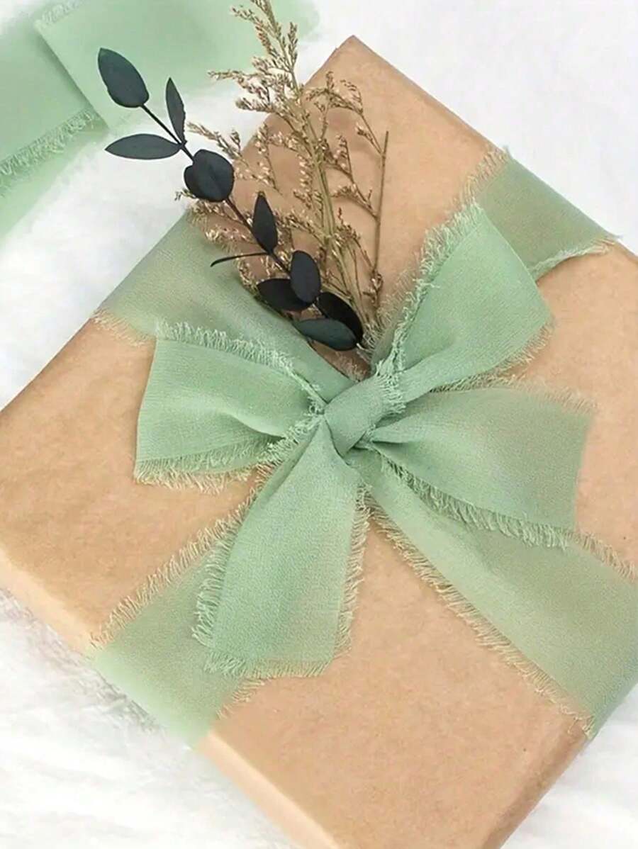 1/3/5pcs Chiffon Ribbon Country Wedding Invitation Packaging Ribbon ...