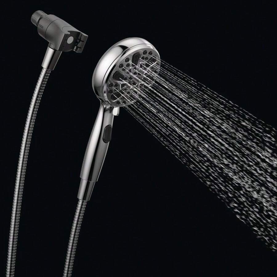 Faucet 6-Setting Magnetic Shower Head With Handheld Spray, Chrome ...