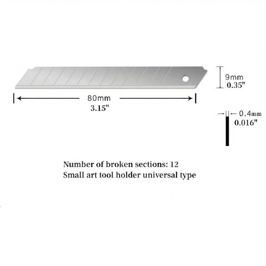 10 Pieces Set Of High Carbon Steel Blades, Office Blades, Cutting ...