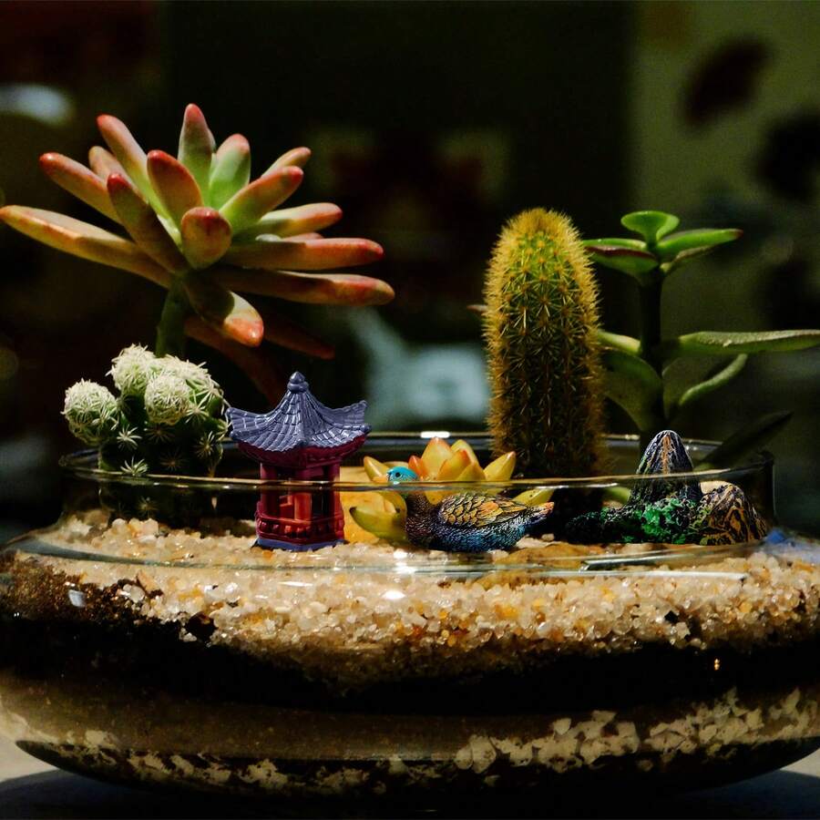 Pack Of 16 Mini Miniature Garden Miniature Garden Accessories Ornaments ...