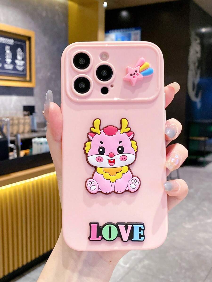 1 st. Love Design Meteor & Söt Rosa Drake Flicka Mönster Telefonfall ...