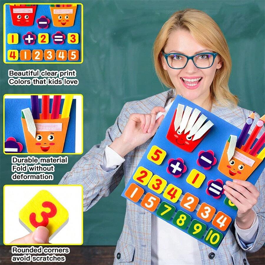 Learning Numbers Felt Board For Toddlers,Counters For Kids Preschool ...