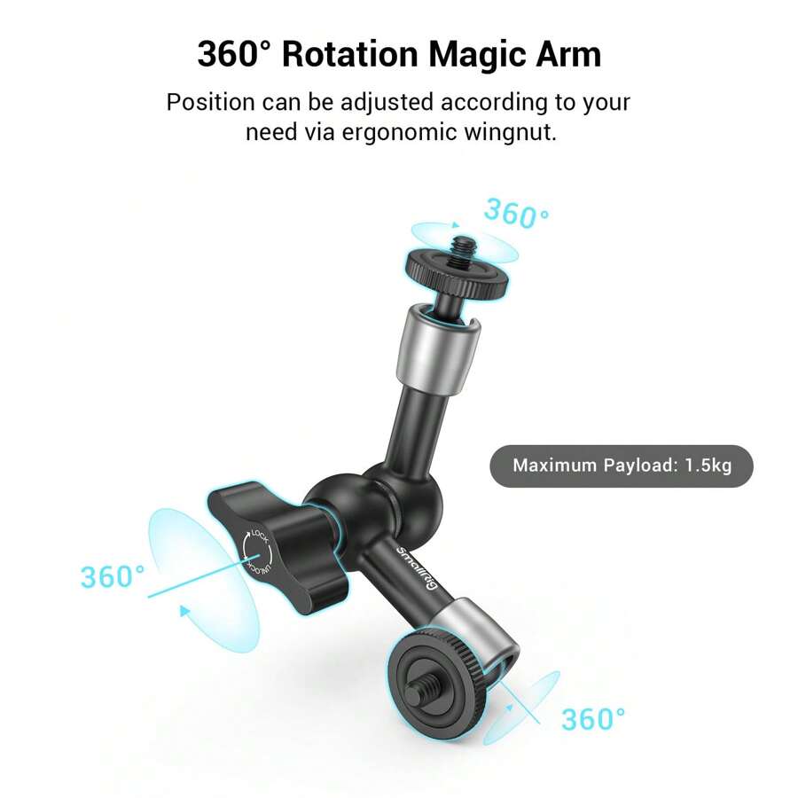SmallRig Magic Arm Camera Mount Super Clamp Ball Head For LCD Monitor ...