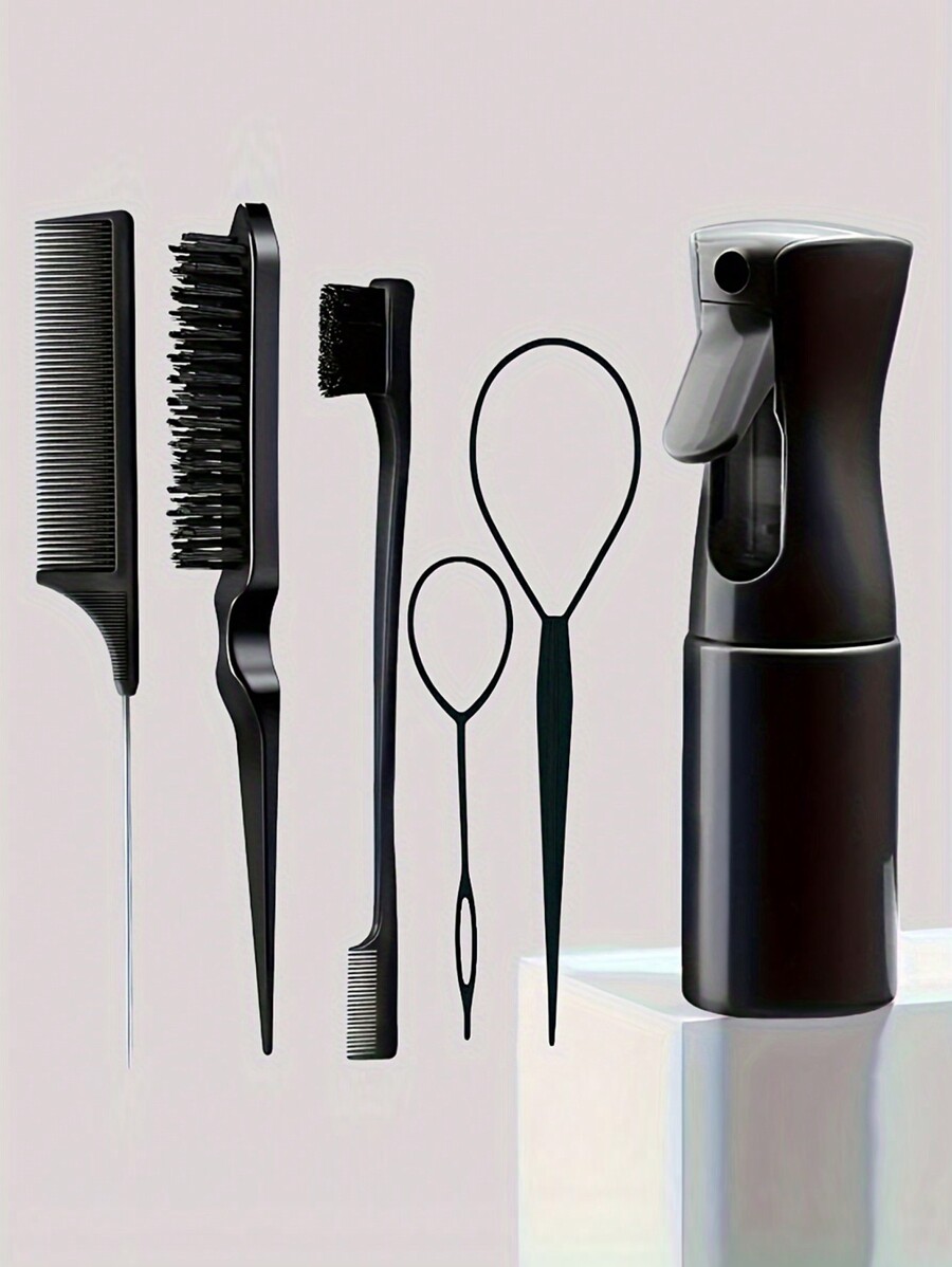 6-Piece Hair Styling Kit For Salon-Quality Hairdos - Includes Brush Set ...