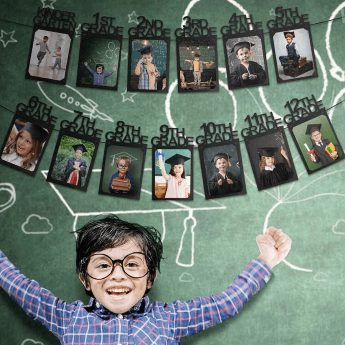 1pc Graduation Party Decorations 2024 Graduation Photo Banner For Class ...