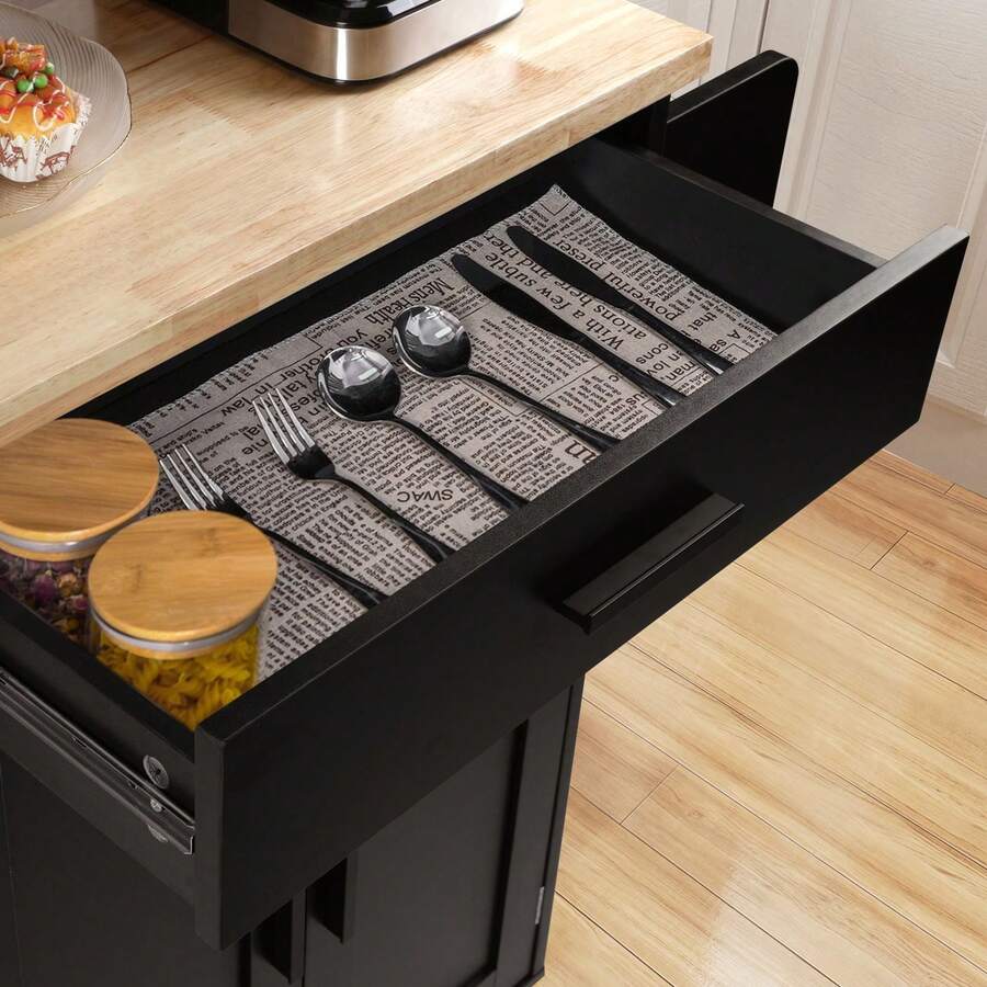 VOWNER Kitchen Cart Kitchen Island On Wheels, Rolling Kitchen Storage ...