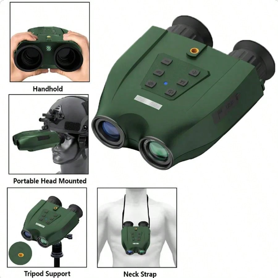 4k Ultra Hd 48mp 3d Binoculars, 6x Optical Zoom, 8x Digital Zoom, 300m ...