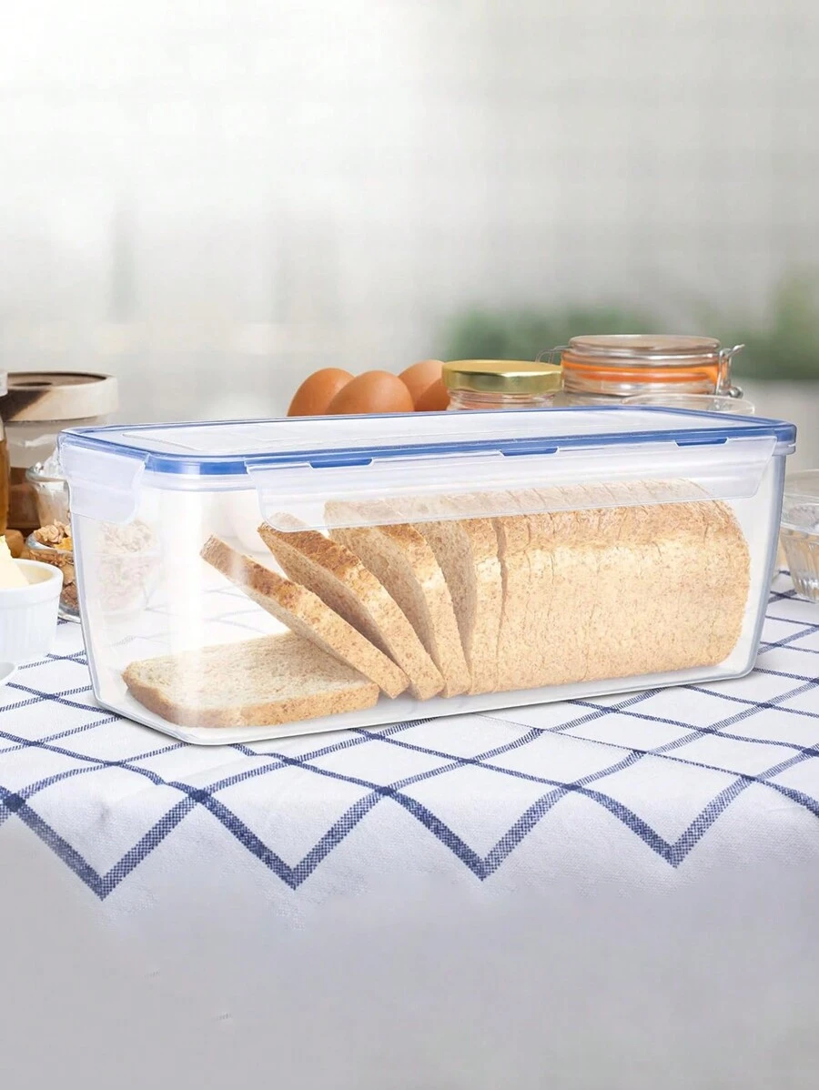 1PC Bread Boxes For Kitchen Counter Airtight Plastic Bread Container ...
