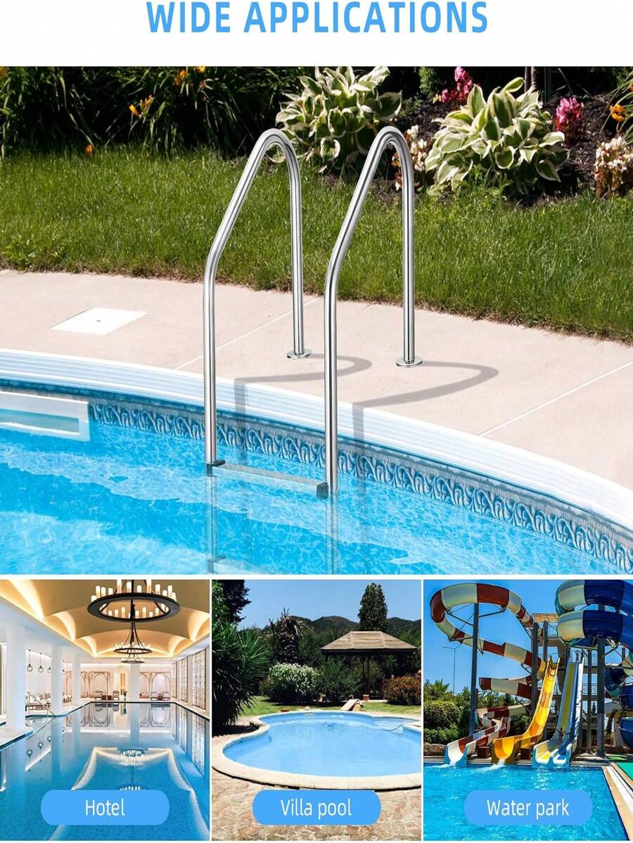 Pool Ladder, 304 Stainless Steel Pool Ladder,2-Step Heavy Duty Swimming ...