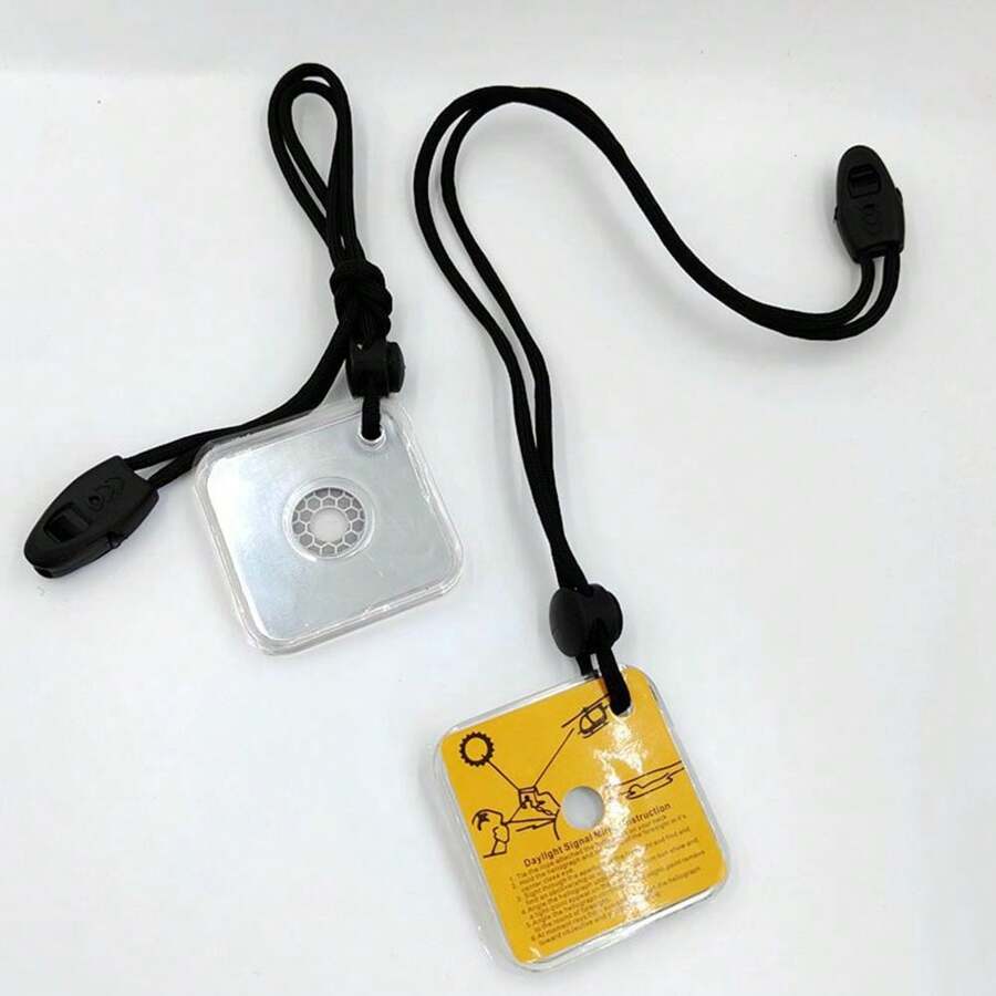 Outdoor Survival Kayak Signal Mirror, Sos Rescuer Help Signal Light ...