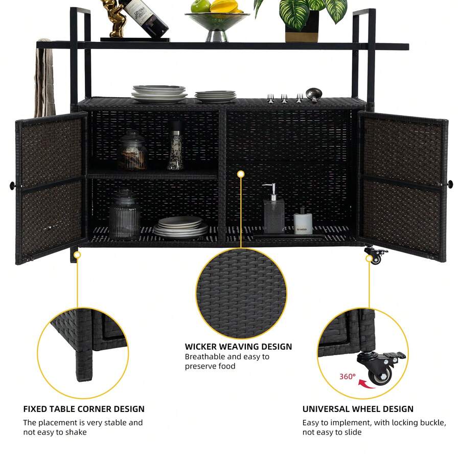 Tengbian Mobile Tea And Dining Car, Indoor And Outdoor Garden Courtyard ...