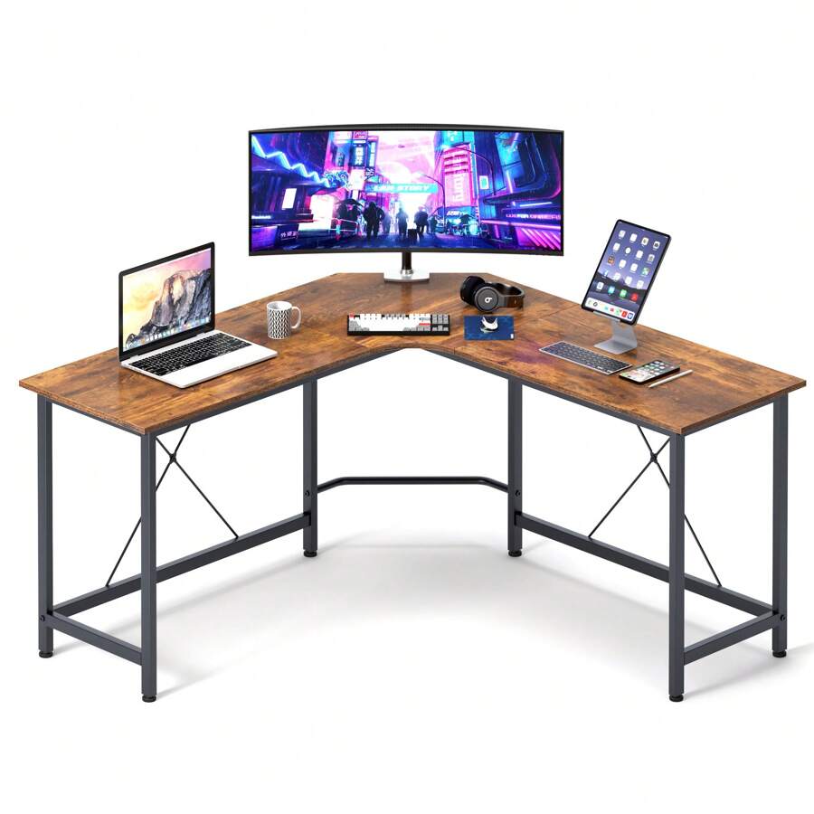 SogesHome L Shaped Computer Corner Desk, 59 X 59 Inches Home Office ...