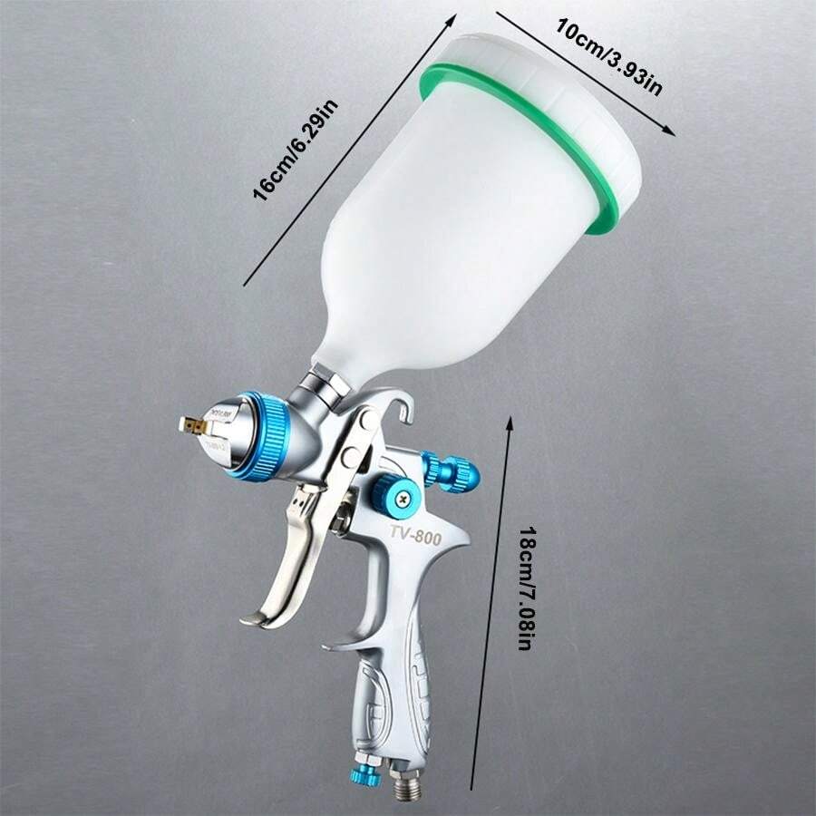 HVLP Spray Gun 1.3mm 600cc Automotive Sheet Metal Finish Furniture High ...