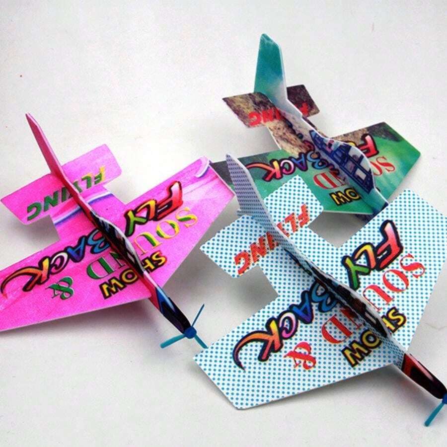 Foam Paper Airplane Children Toy Small Aircraft Model Assembled Magic ...