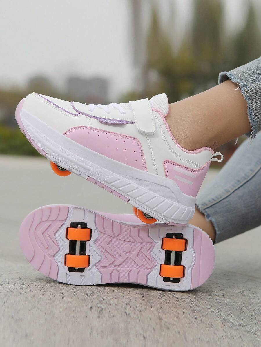 Girls And Teenagers Roller Skates, Detachable 4 Wheels Shoes, Suitable ...